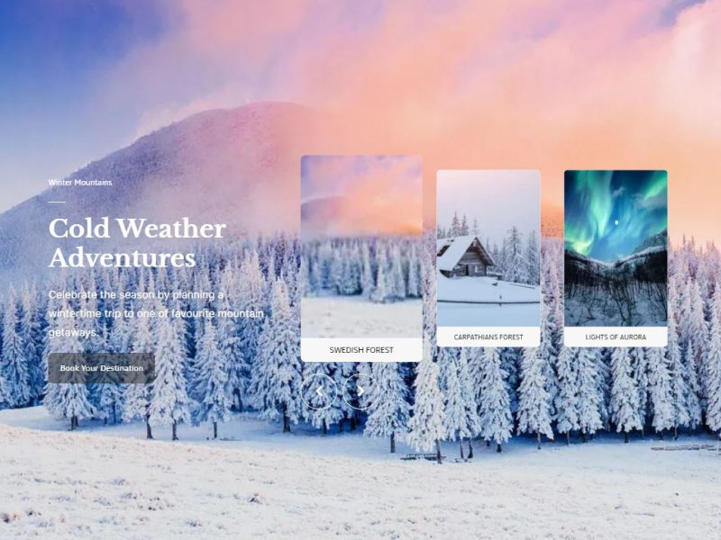 Card Carousel with Adventure Locations - IASA Global